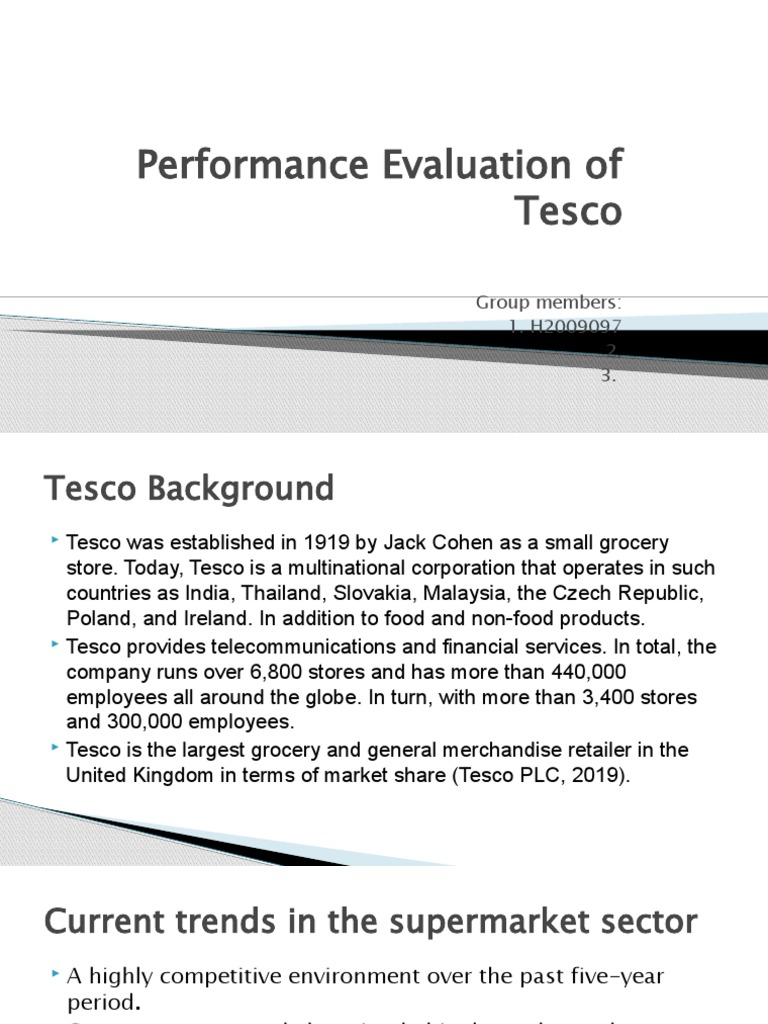 Week 3 Tesco Presentation Template | PDF | Tesco | Supermarket