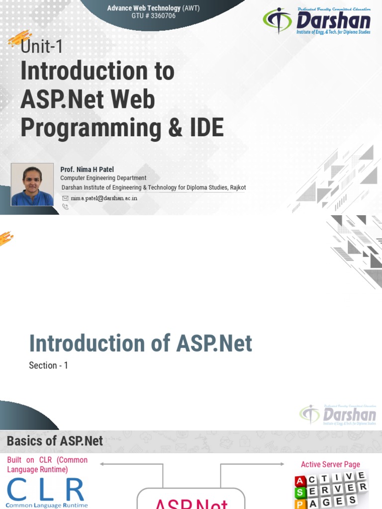 Unit-1 Introduction To ASP - NET Web Programming - IDE-Attachment-1 ...