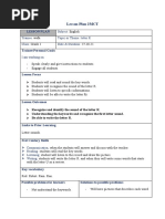 Bossy R Lesson Plan for Grades 1 ELA | PDF | Educational Technology ...