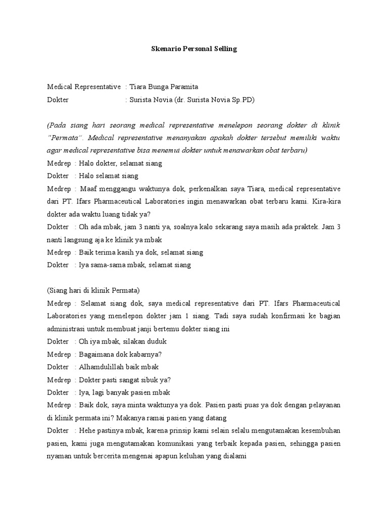 Obat Baru Lokev Ditawarkan ke Dokter Surista | PDF