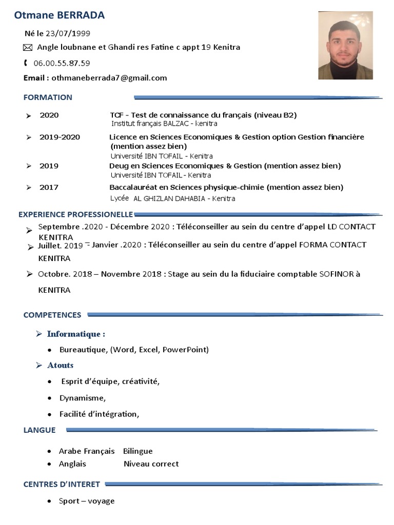 CV Othmane | PDF