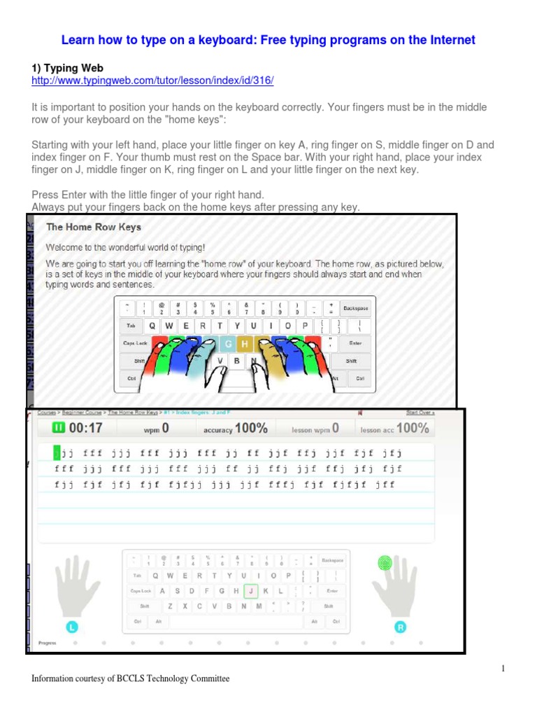 Learn To Type | PDF | Games & Activities