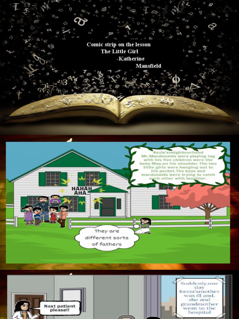 Comic Strip On The Lesson The Little Girl - Katherine Mansfield | PDF
