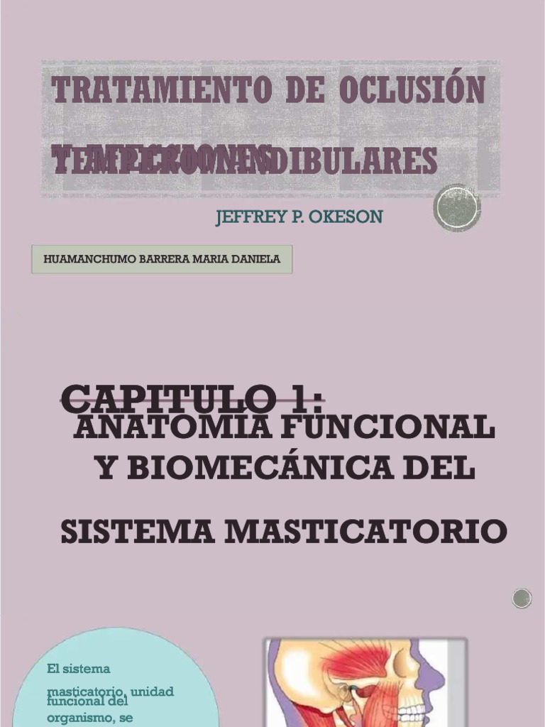 PDF Tratamiento de Oclusion y Afecciones Temperomandibulares Jeffrey P ...
