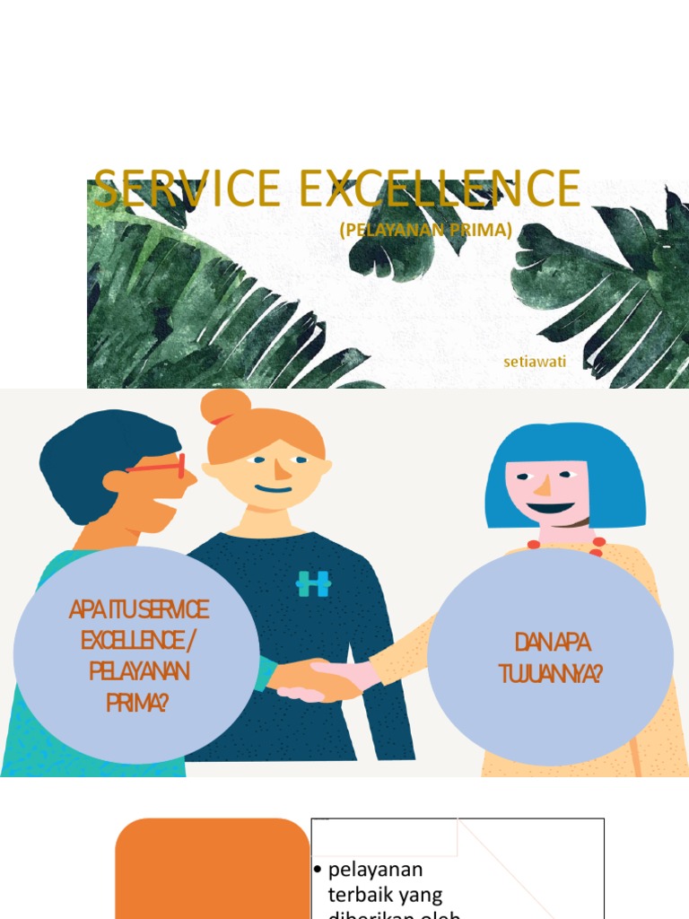 Konsep Dasar Service Exellence | PDF | Karier & Perkembangan ...