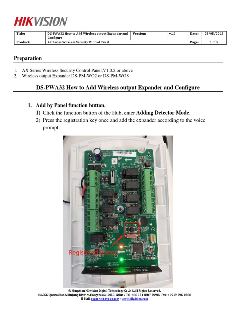 DS-PWA32 How To Add Wireless Output Expander and Configure: Preparation | PDF | Wireless ...