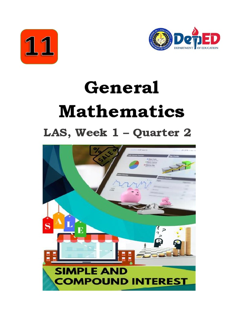 General Mathematics: LAS, Week 1 - Quarter 2 | PDF | Interest ...
