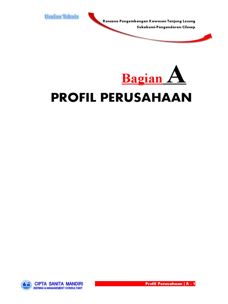 Profil PT. Cipta Sanita Mandiri | PDF