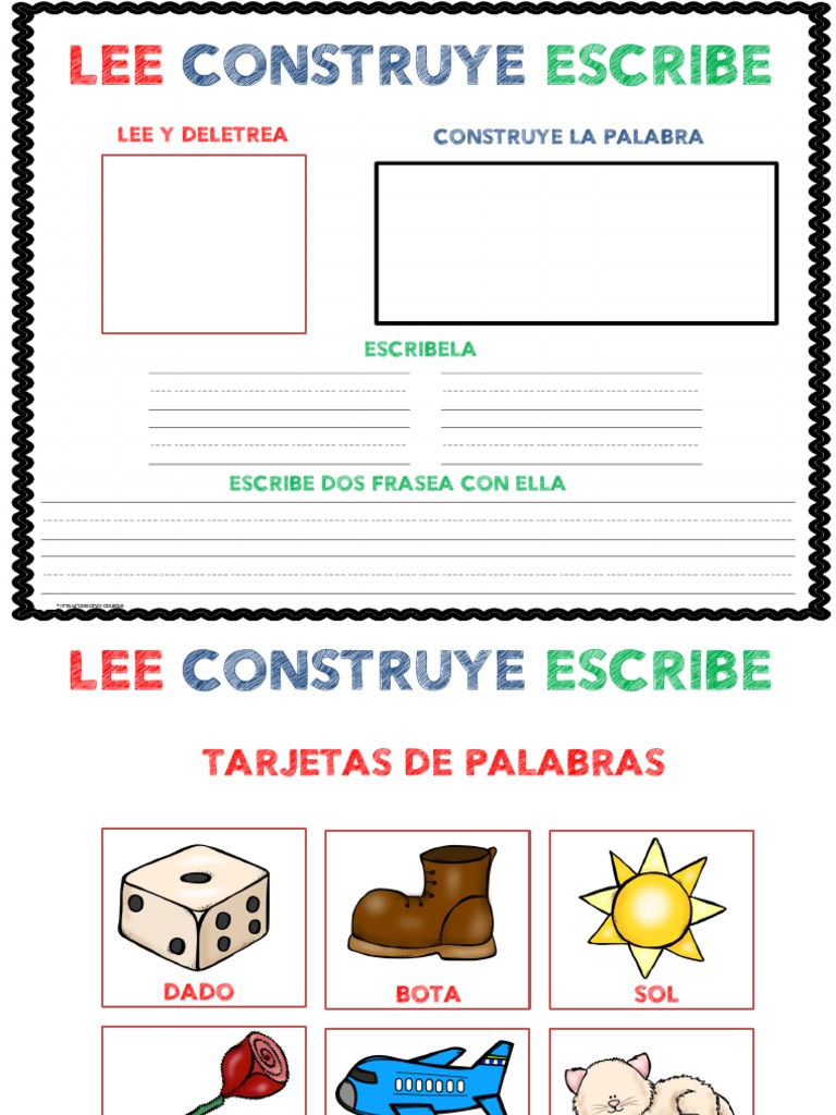 Lee Construye Escribe | PDF | Artes del Lenguaje y Comunicación