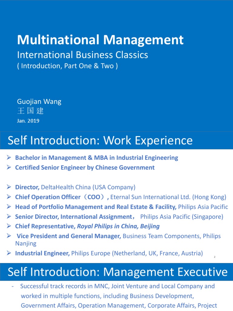 Multinational Management Insights | PDF | Strategic Management ...