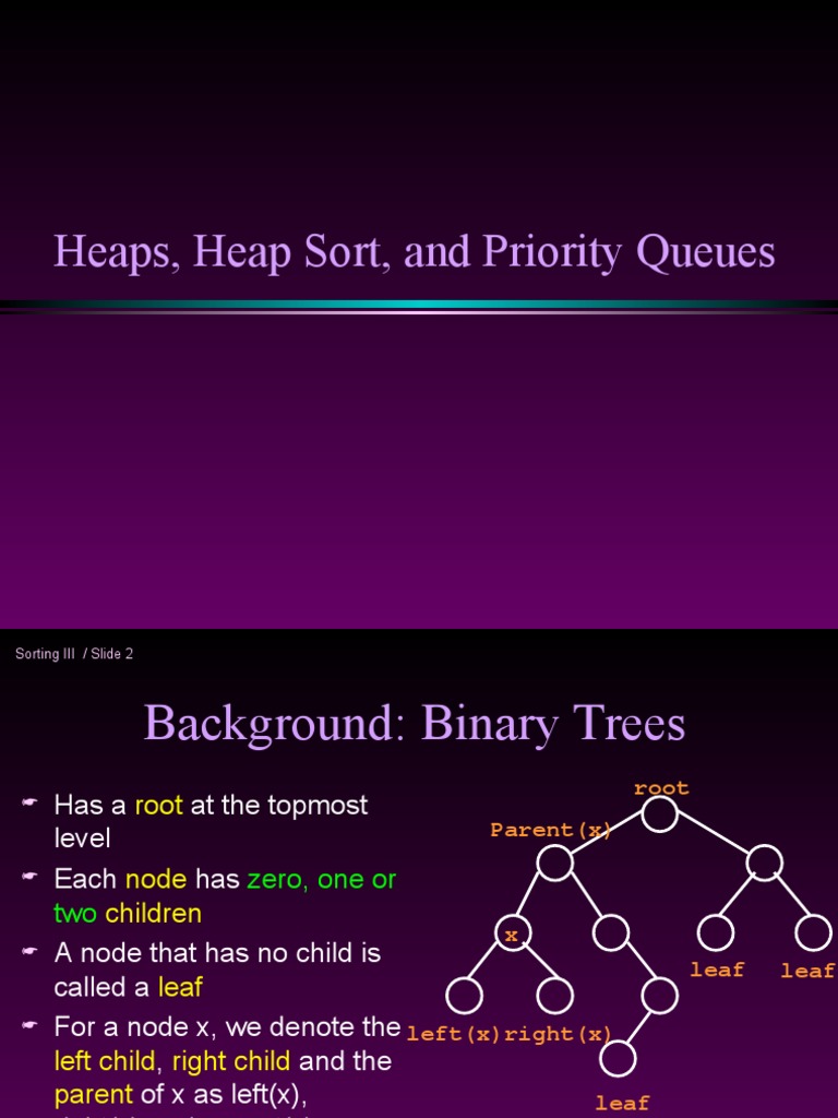 Heaps, Heap Sort, and Priority Queues | PDF | Array Data Structure ...