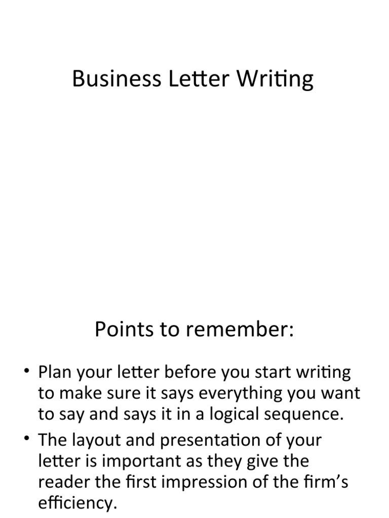 Business Letter Writing | PDF | Human Communication | Communication