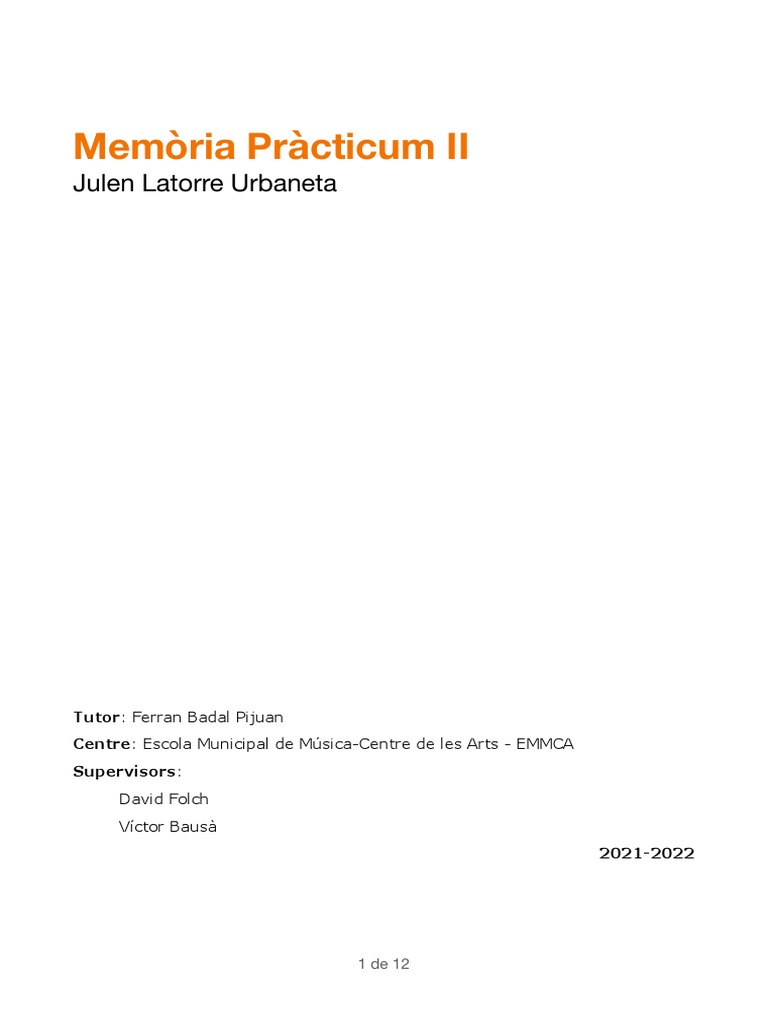 Practicum II Justificació I Disseny | PDF