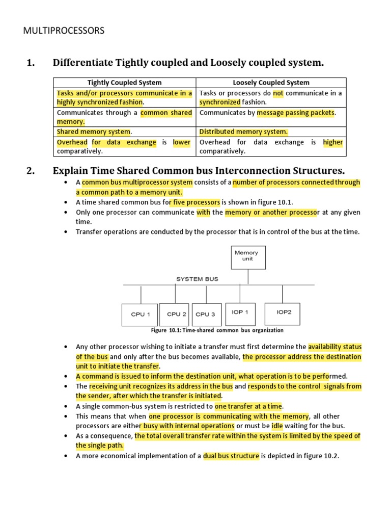 Differentiate Tightly Coupled and Loosely Coupled System | PDF | Cache ...