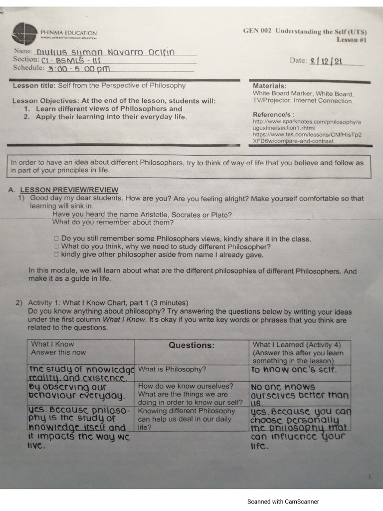 GEN 002 - Lesson 1 | PDF