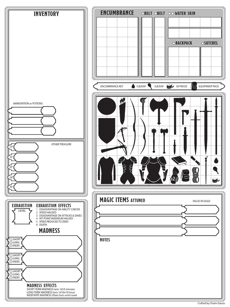 RPG Madness & Exhaustion Guide | PDF
