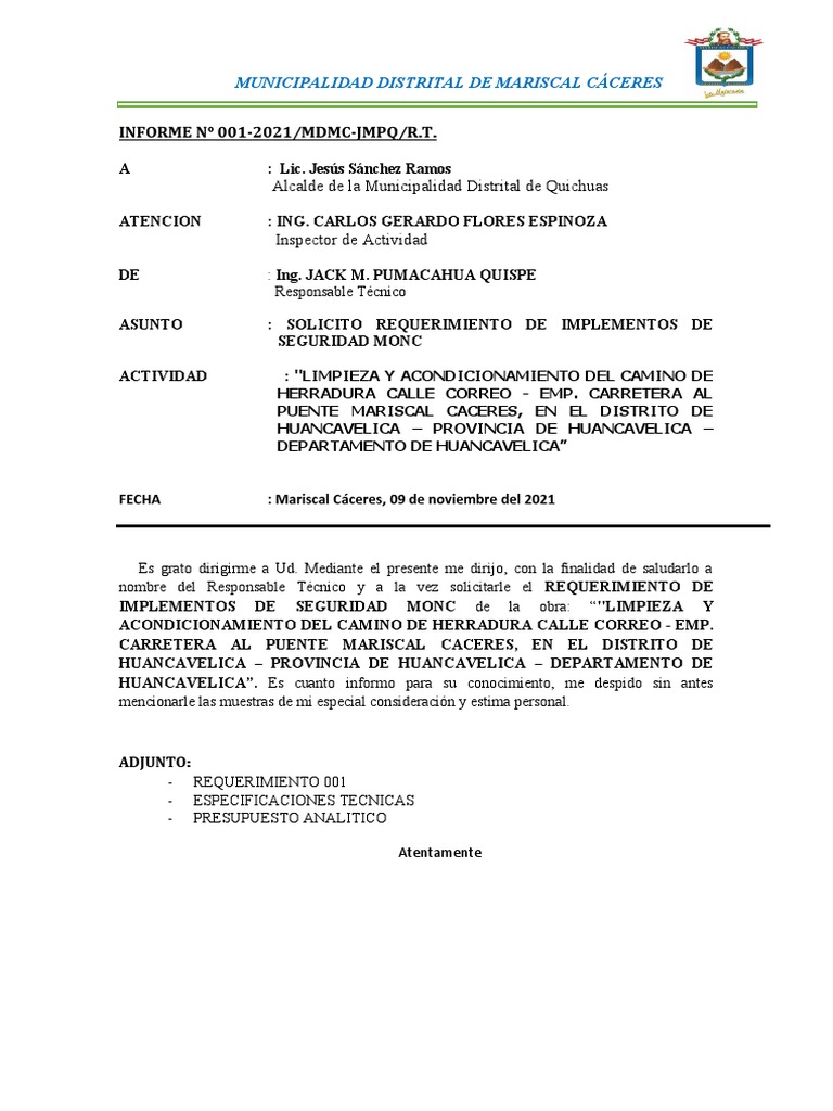 Infomes Trabaja Peru MDMC | PDF