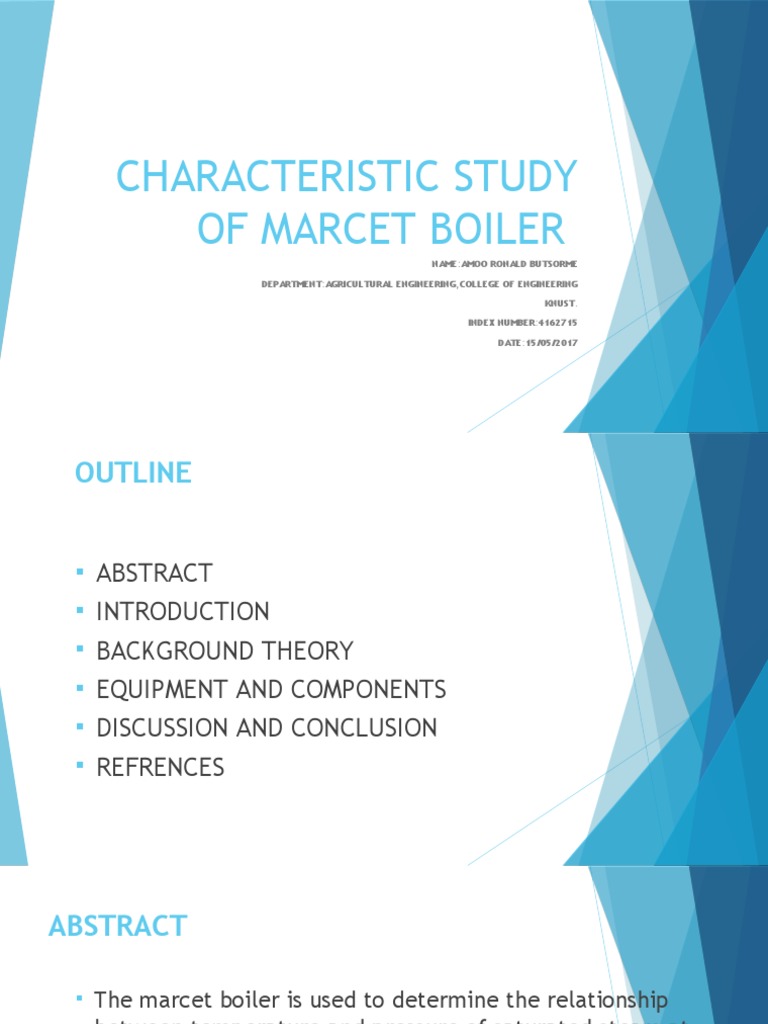 Marcet Boiler Characteristics | PDF | Boiler | Steam