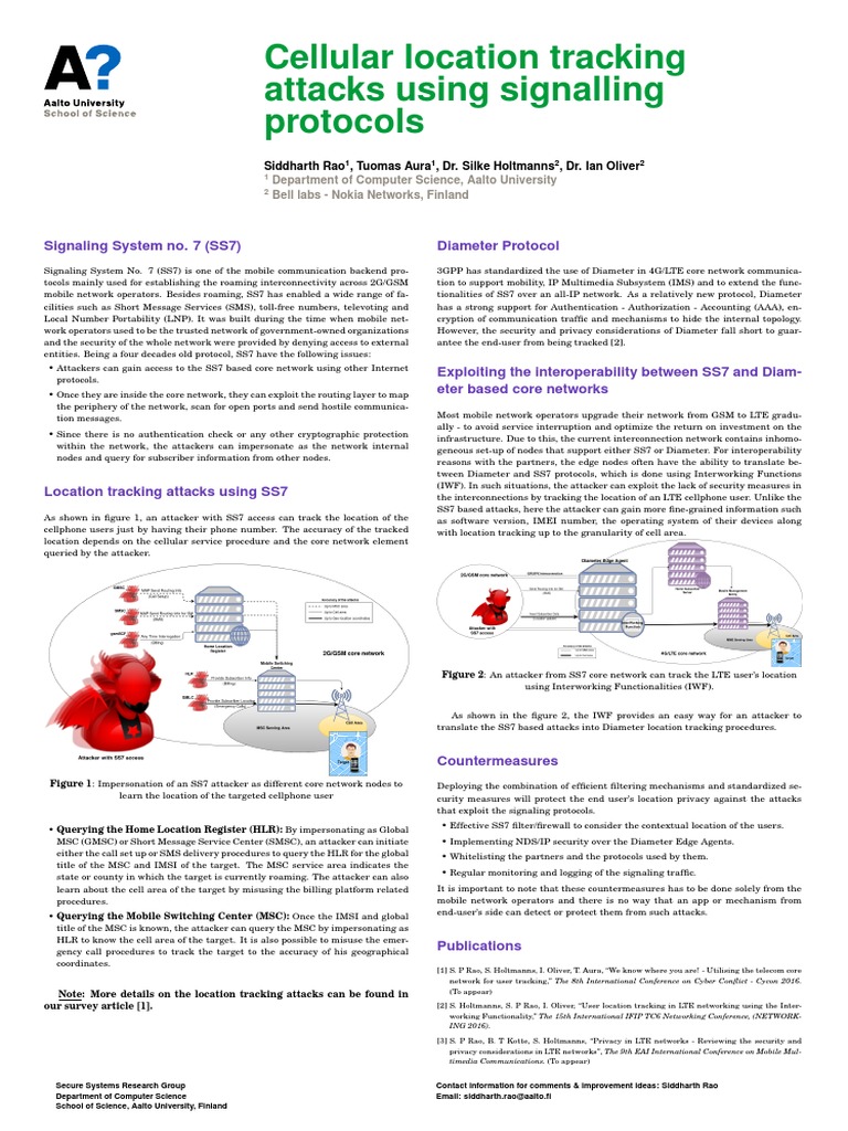 Cellular Location Tracking Attacks | PDF | Computer Network | Computing