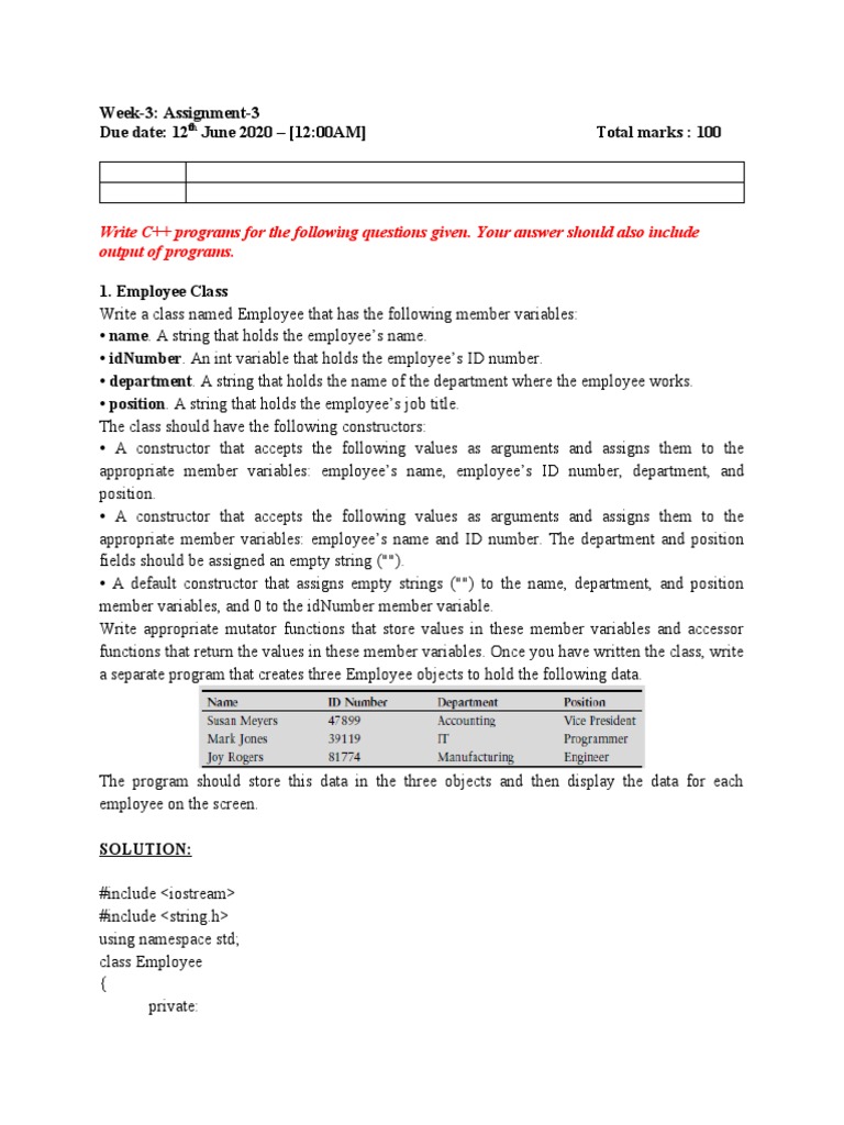 Write C++ Programs For The Following Questions Given. Your Answer Should Also Include Output of ...