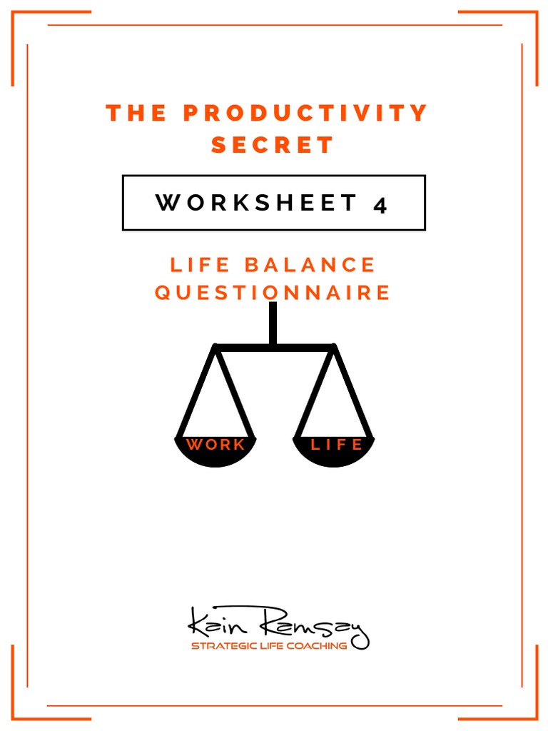 Achieving a balanced life through self-reflection | PDF | Well Being ...