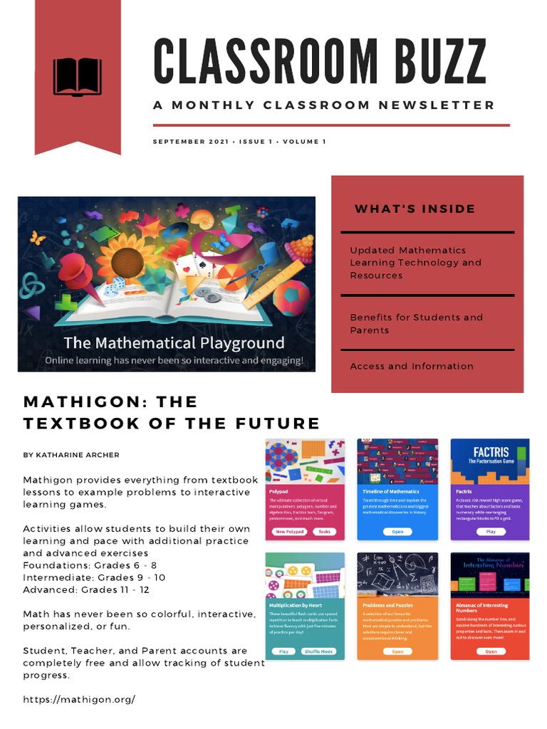 Parent Newsletter | Download Free PDF | Mathematics | Educational ...