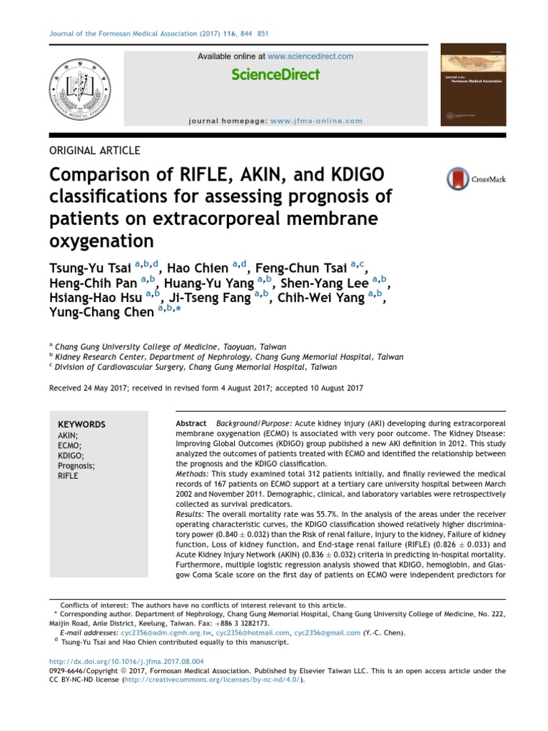 Comparison of RIFLE, AKIN, and KDIGO | PDF | Chronic Kidney Disease ...