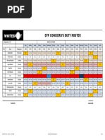 Duty Roster KST-2024 (1) | PDF
