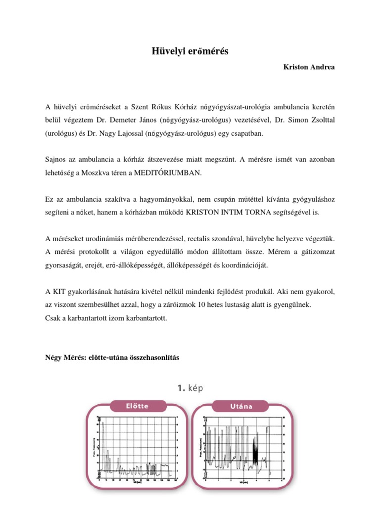 Hüvelyi Feszesség Mérése - Kriston Intim Torna | PDF