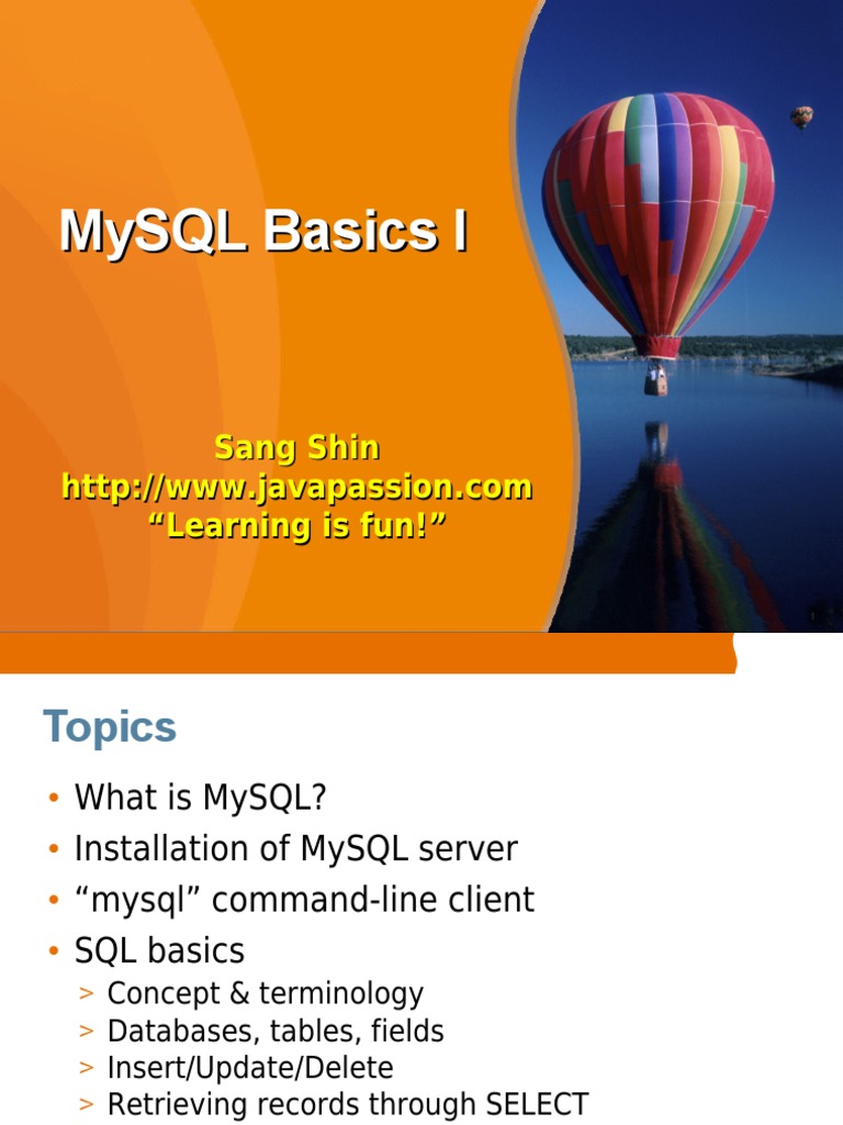 Mysql Basics1 | PDF | My Sql | Databases