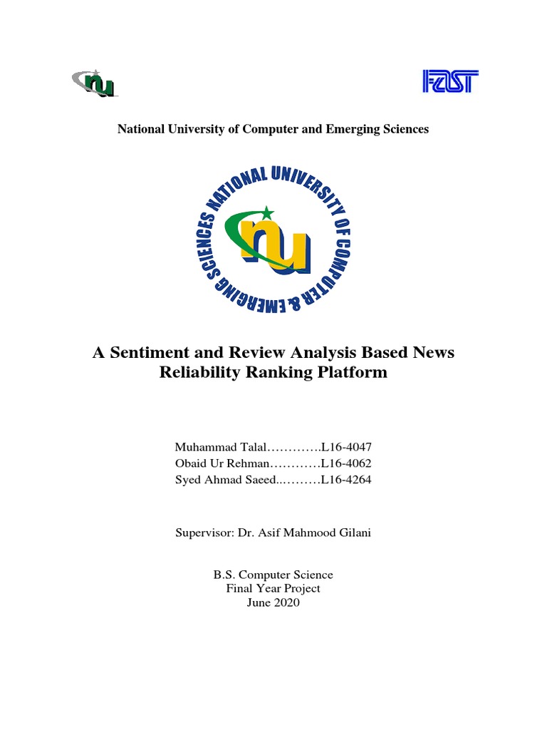 A Sentiment and Review Analysis Based News Reliability Ranking Platform ...