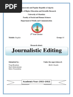 Unit 1 Introduction To Journalism | PDF | Journalism | News