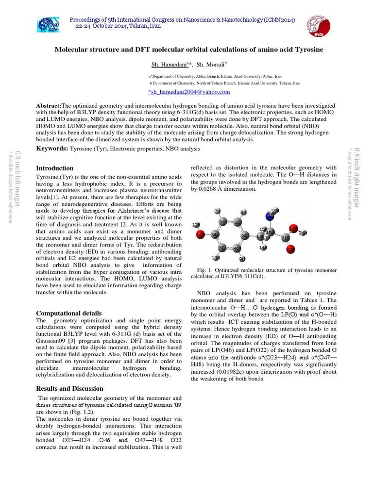 Molecular Structure and DFT Molecular or | PDF | Molecular Orbital ...