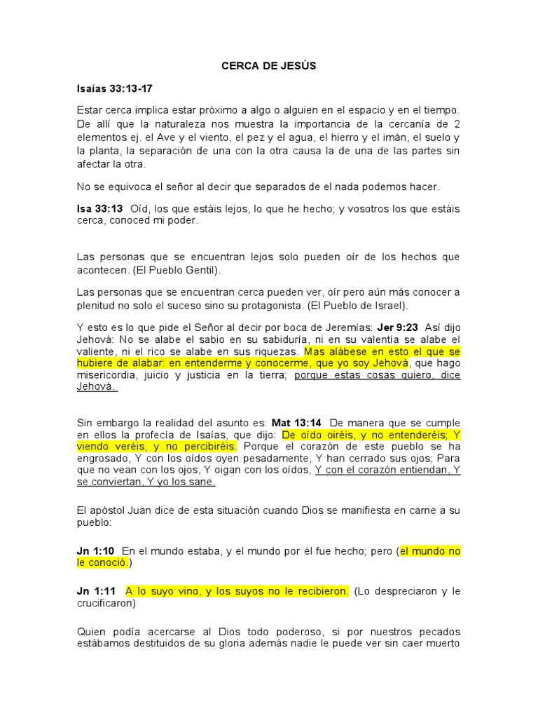 Cerca de Jesus | PDF | Cristo (título) | Jesús