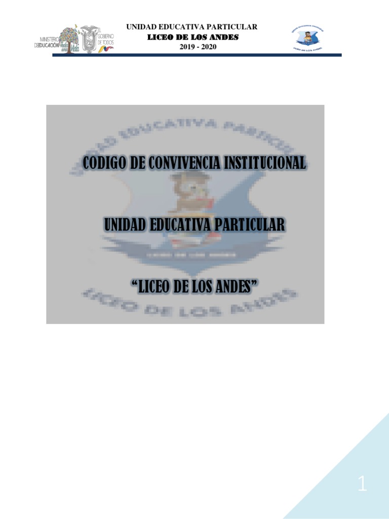 Código De Convivencia Institucional Pdf Democracia Ideologías