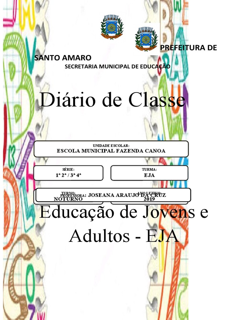 Capa Caderneta Eja | PDF
