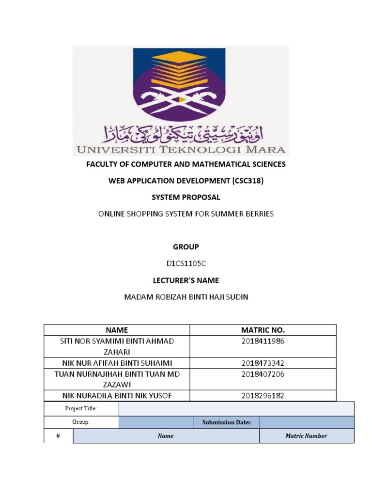 Report Project Csc318 | PDF | Retail | Databases