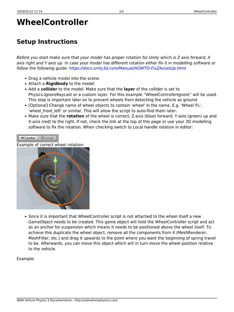 Wheelcontroller: Setup Instructions | PDF | Mechanical Engineering ...