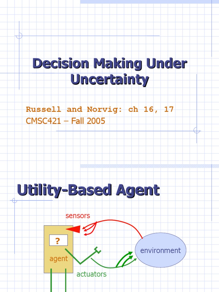 Decision Making Under Uncertainty | PDF | Applied Mathematics | Cybernetics