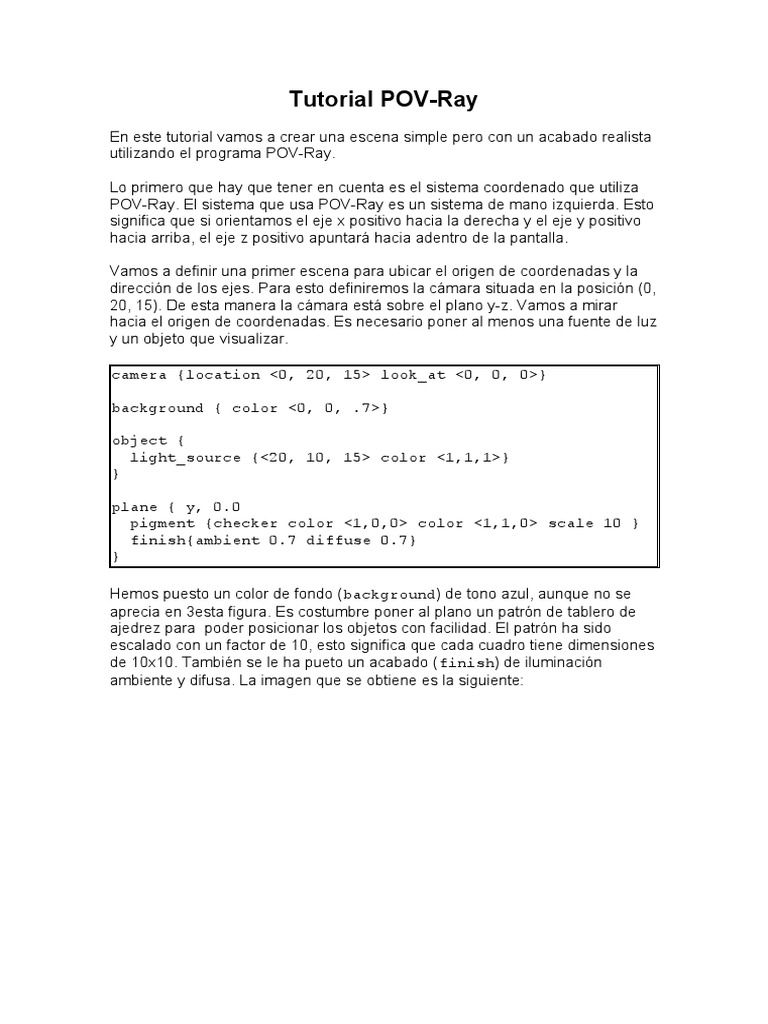 Tutorial POV | PDF | Color