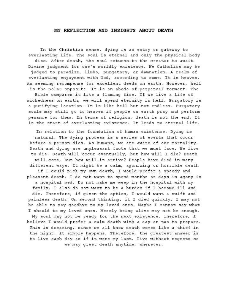 Reflection Sa Philo Ni Gabo | PDF