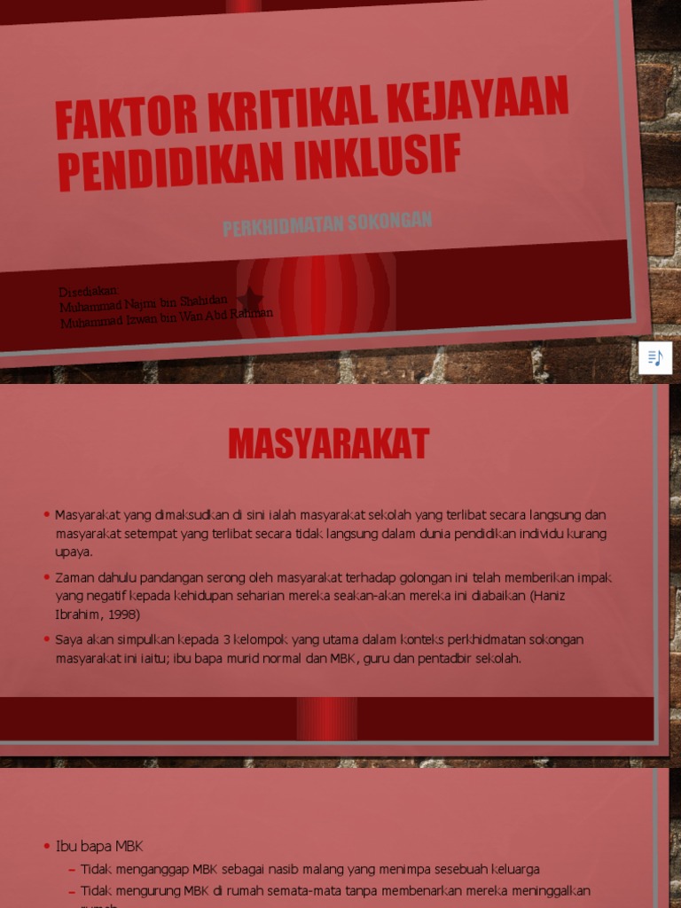 M3 - Toturial Faktor Kritikal Kejayaan PPi | PDF