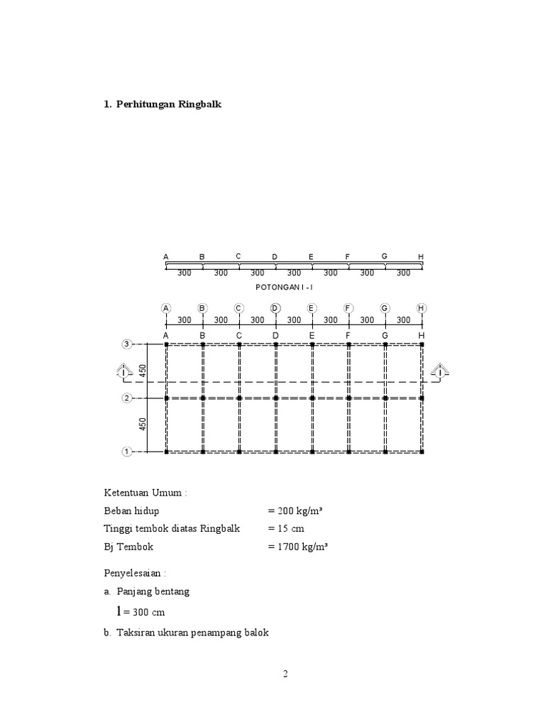 1.perhitungan Ringbalk | PDF