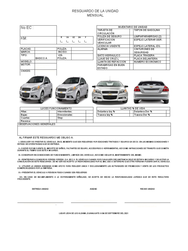 Resguardo | PDF | Fabricantes de automóviles | Vehículos de ruedas