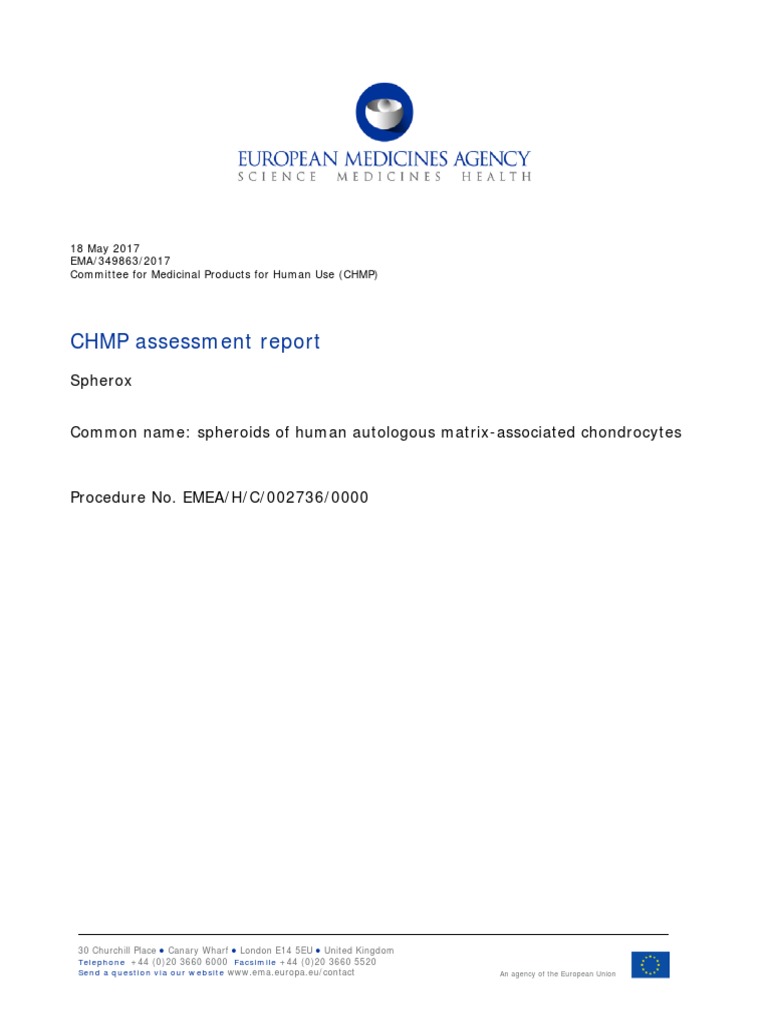 Spherox Epar Public Assessment Report en | PDF | Pharmacology | Knee