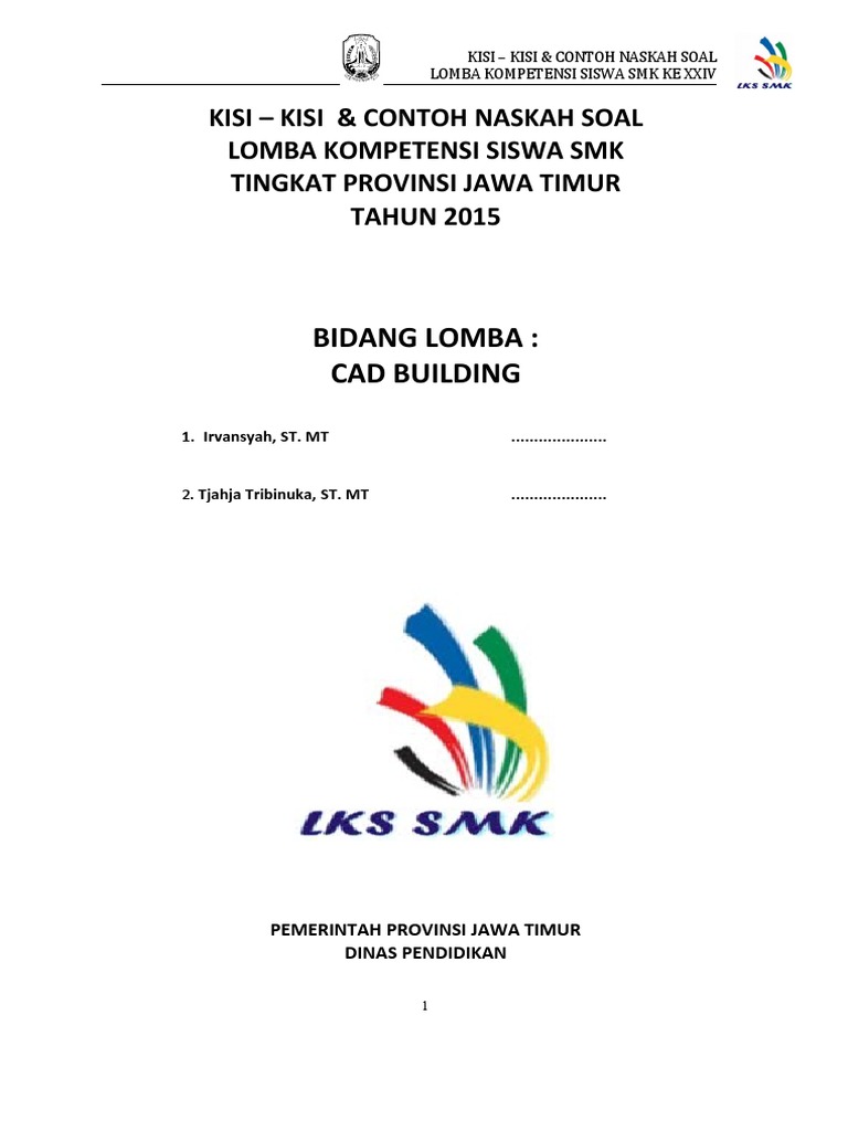 01-Kisi-Kisi LKS 2015 Cad Building | PDF