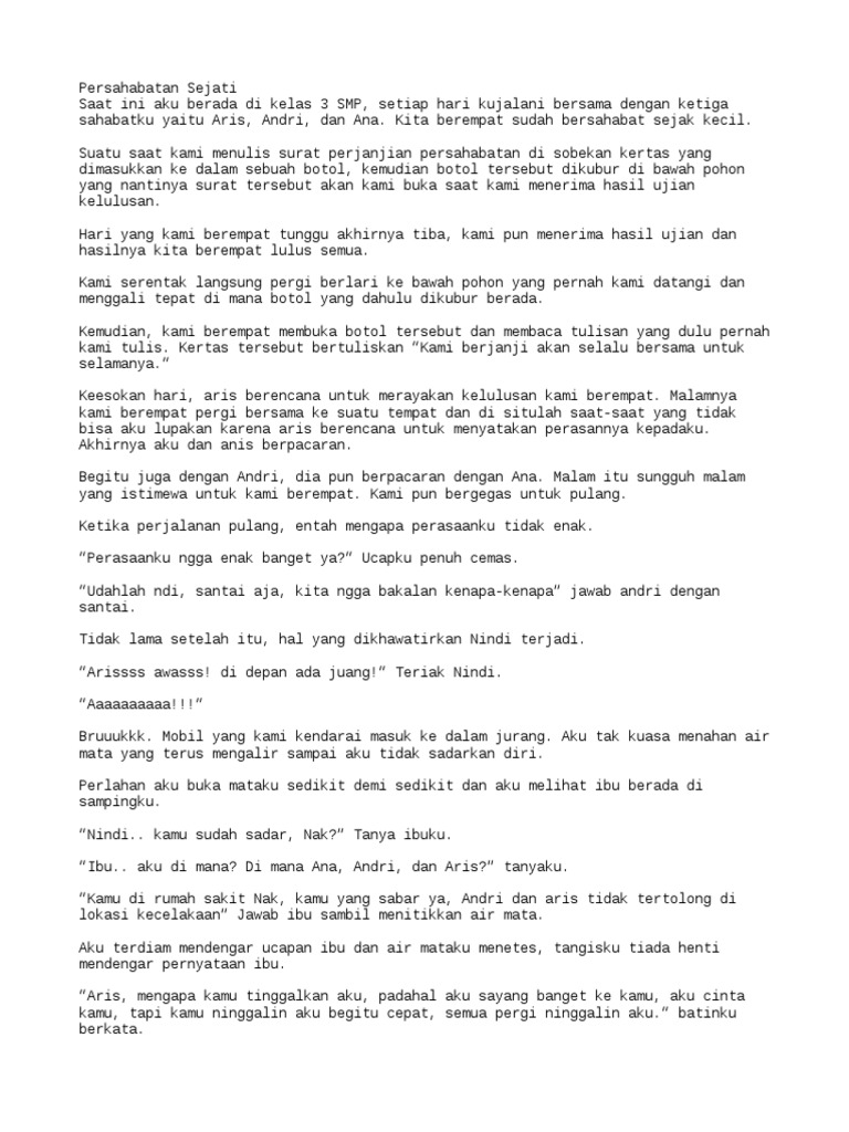 Persahabatan Sejati | PDF