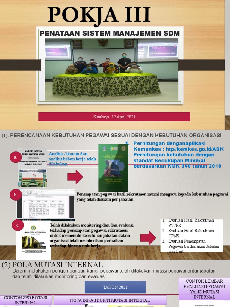 Dokumen ZI Pokja III - SDM - 12 April 2021 | PDF