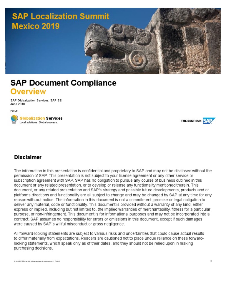 SAP Document Compliance Mexico | PDF | Invoice | Computing
