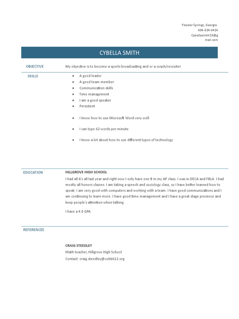 Ibt Resume | PDF